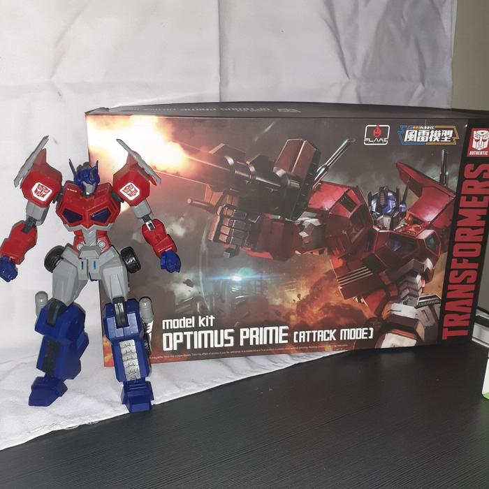 Promo Transformers Optimus Prime Model Kit Attack Mode Flame Toys ...
