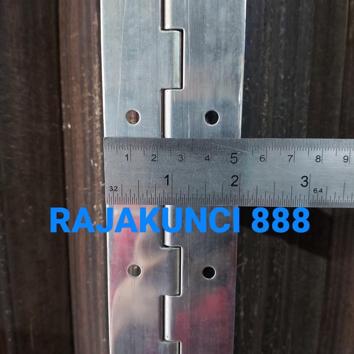 Jual Engsel PIANO stainless SUS304 1.8mtr / Engsel piano 5cm (2") 1.8mm ...