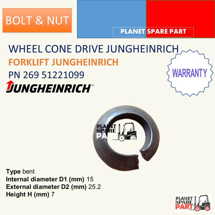 Jual "WHEEL CONE DRIVE JUNGHEINRICH FORKLIFT JUNGHEINRICH PN 269 ...