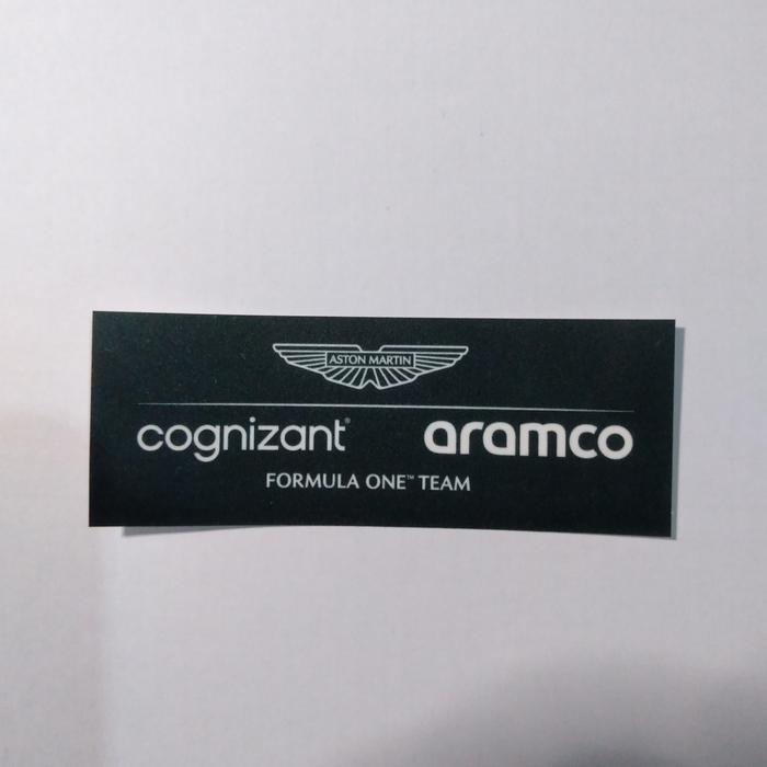Jual Sticker Otomotif Formula One F1 Aston Martin Cognizant Aramco F1 ...