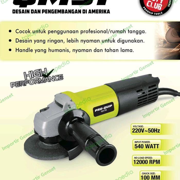 Jual Mesin Gerinda Tangan angel grinder Proquip usa heavy duty ...