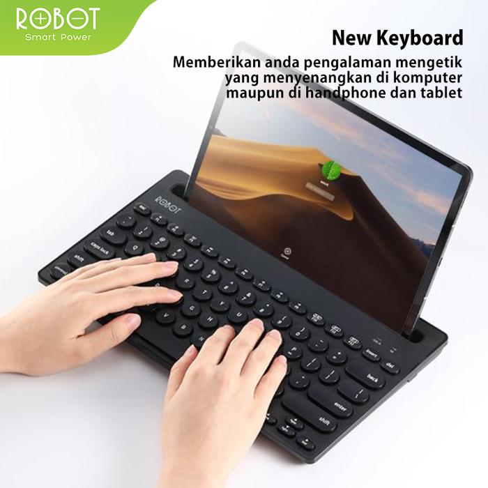 Jual Robot Keyboard Bluetooth Robot Kb10 Portable Multi Device & 2.4g ...