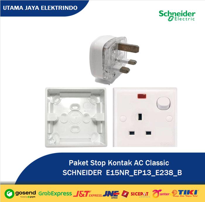 Jual Paket Stop Kontak AC Classic SCHNEIDER E15NR_EP13_E238_B - ORIGINAL - Jakarta Barat - UTAMA ...