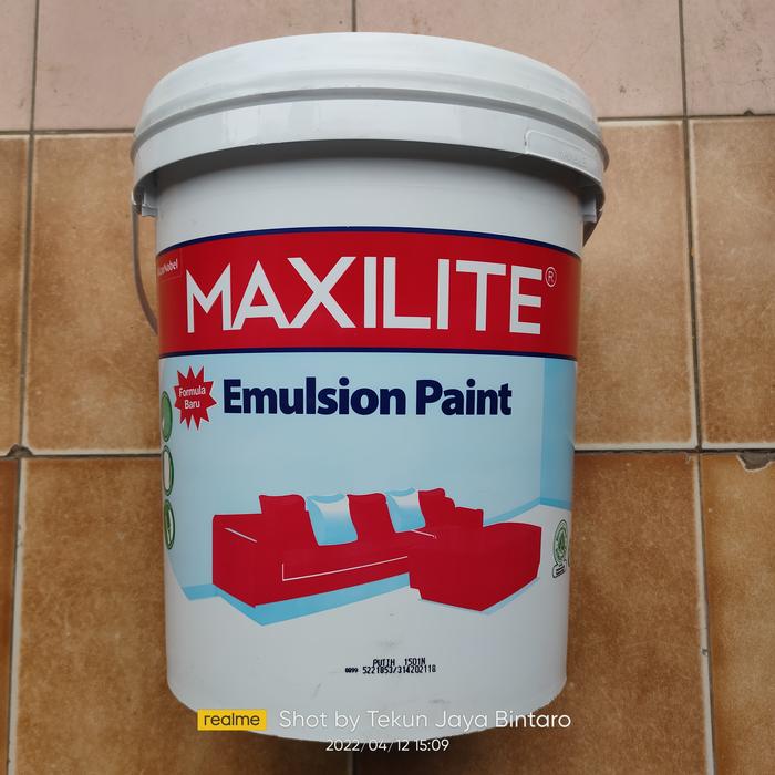 Jual Cat Tembok Maxilite By Dulux Akzonobel Putih 1501N Pail 18,5 Kg ...