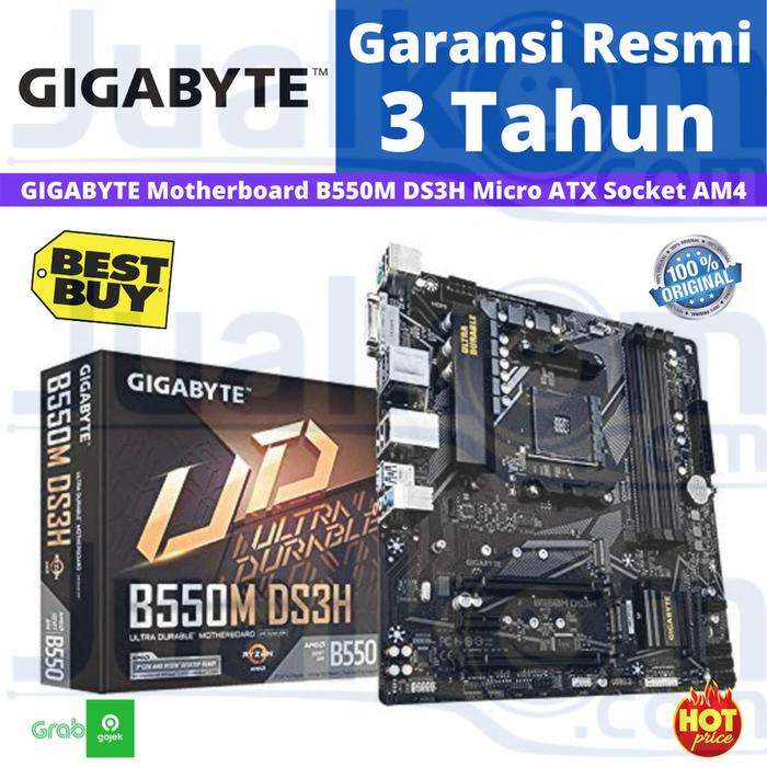Jual GIGABYTE Motherboard B550M B 550M DS3H Micro ATX Socket AM4 ...