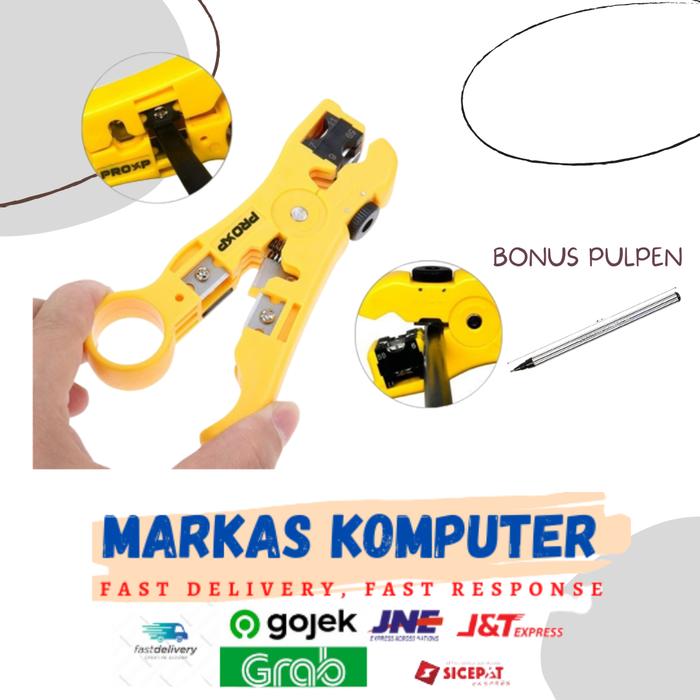 Promo Alat Pengupas Kabel LAN Cable Wire Stripper Cutter ProXp ...