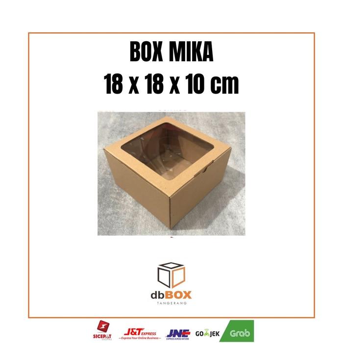 Promo BOX MIKA 18x18x10 cm | Box Die Cut & Easy Usage | Box Kue Bolu ...