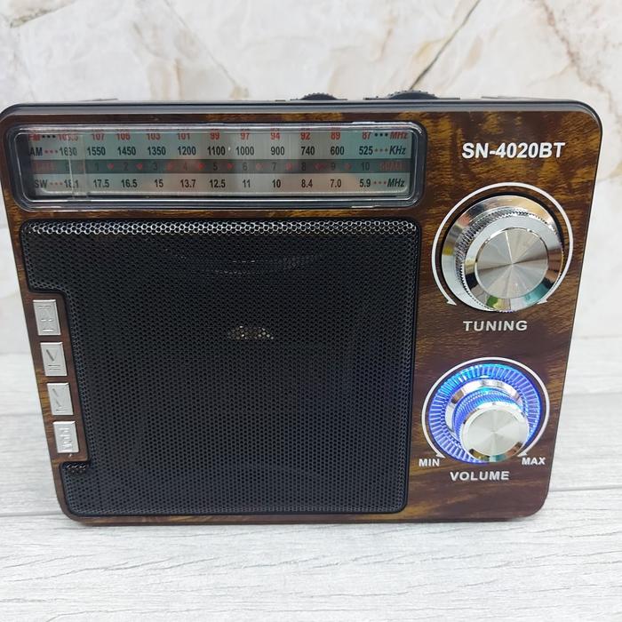 Jual Radio Klasik/jadul Sn-4020bt 3 Band + Mp3 Player X-bass Di Seller ...