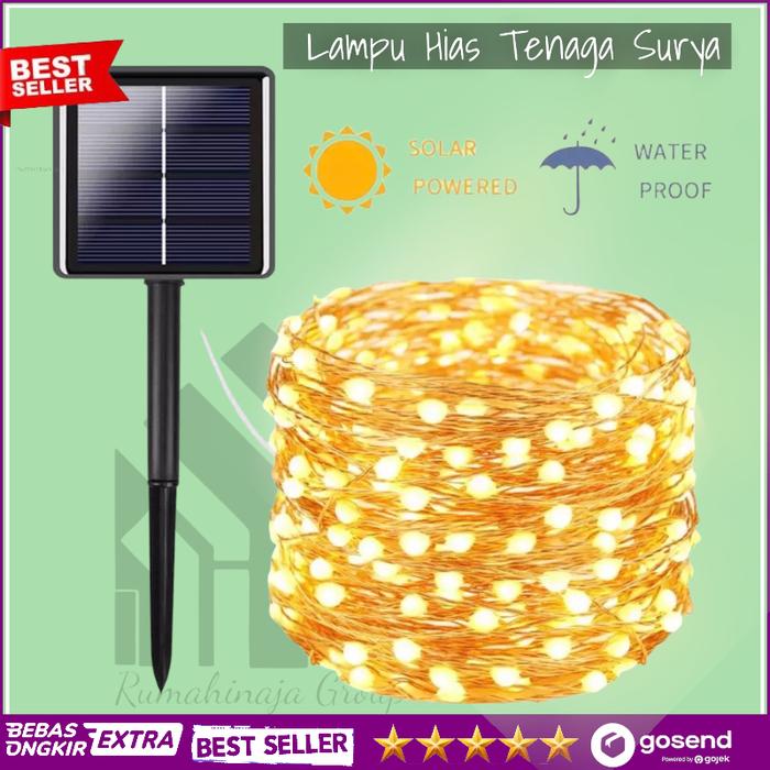 Jual Lampu Hias Taman Tenaga Surya Solar Cell Power Tali Pohon Cafe ...