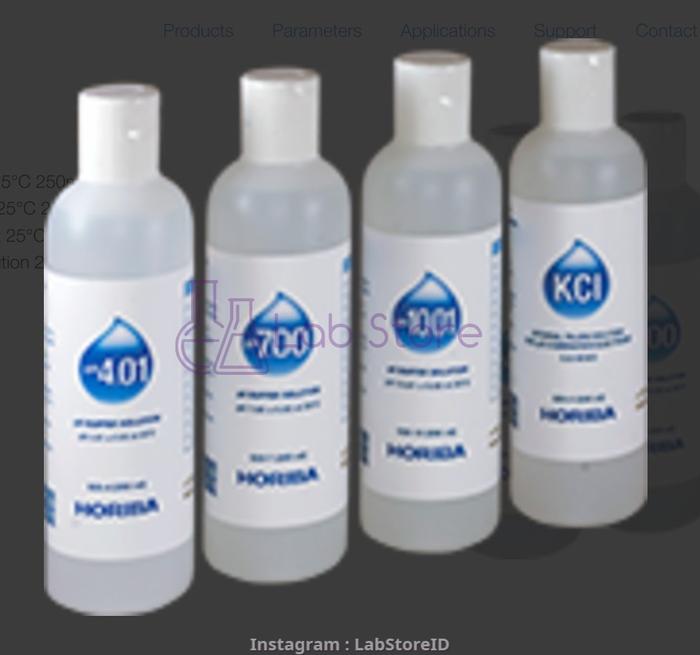 Jual USA pH Buffer Solution KIt @ 250 ml 4.01/7.00/10.01/KCl | Horiba ...