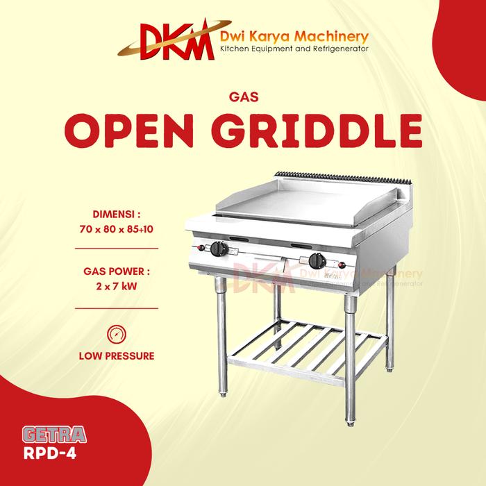 Jual Gas Flat griddle grill GETRA RPD-4/ Kompor Standing Flat Griddle ...