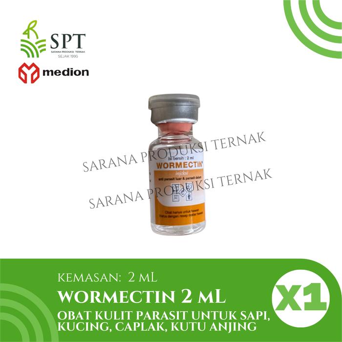 Jual MEDION WORMECTIN 2 ml OBAT KULIT PARASIT SAPI KUCING CAPLAK ...