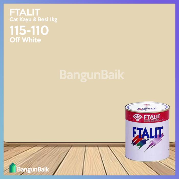 Jual Kansai FTALIT 110 Off White 1kg / Cat Kayu dan Besi FTALIT 115-110 ...