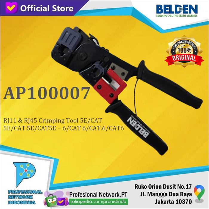 Jual Belden AP100007 Crimping Tool RJ45 UTP Deluxe Modular Plug Tool ...
