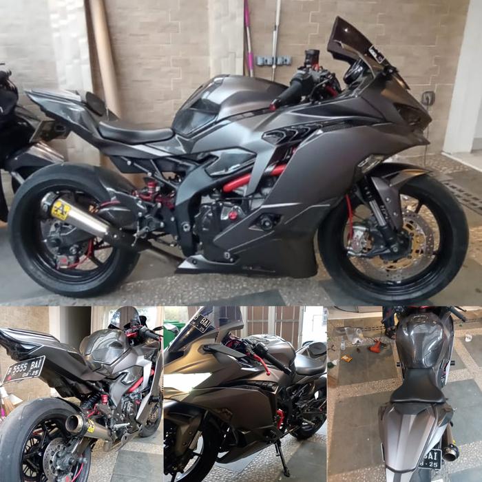 Jual Wrapping Sticker Moge Motor Sport Full Body Satin Grey Premium ...