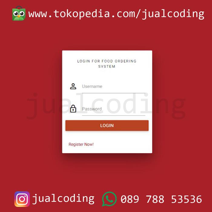 Jual Aplikasi Pemesanan Makanan Berbasis Web PHP MySql - Jakarta ...