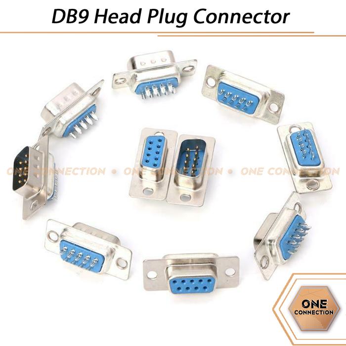Jual Konektor DB9 DB 9 Male / Female Socket Adapter RS232 Serial Port ...