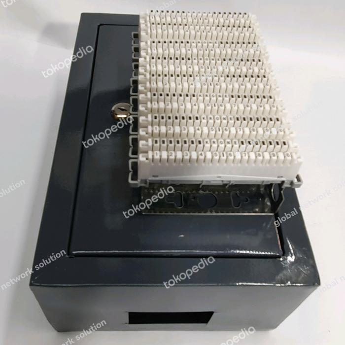Jual box mdf 100 pair lengkap lsa / box telepon 100pair fullset - plat ...