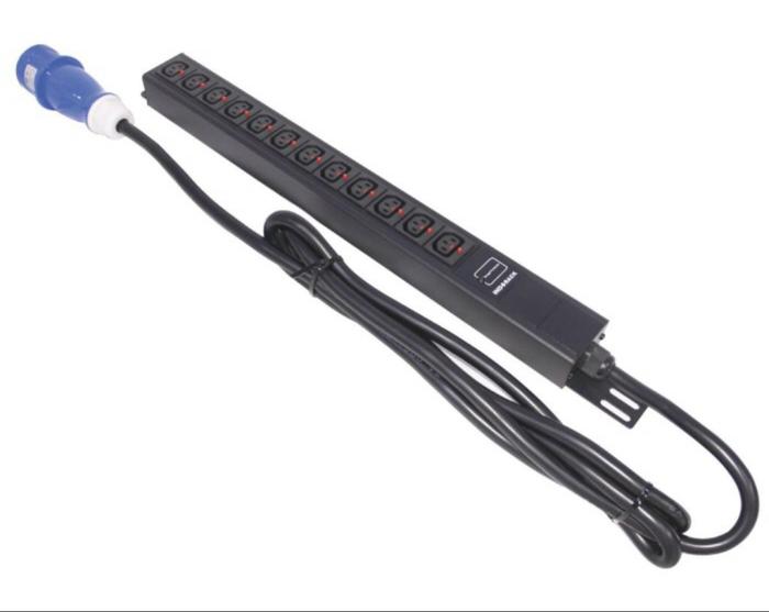 Jual PDU12G/E-32L PDU 12 Outlet With Head Plug 3pin 2P+E 32A INDORACK ...