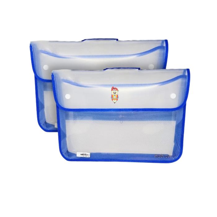 Promo Zipper Bag / Map Plastik Jaring Kancing 2 - Kuning - Kota ...