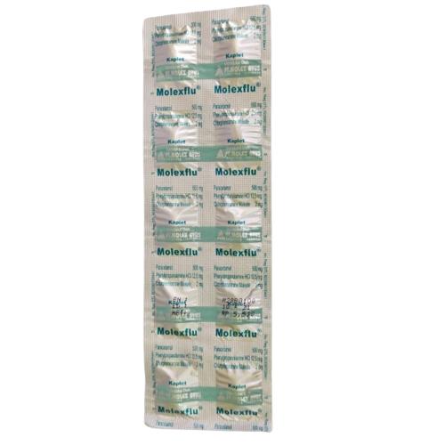 Jual MOLEXFLU 10 TABLET/STRIP MENGATASI GEJALA FLU DEMAM SAKIT KEPALA ...