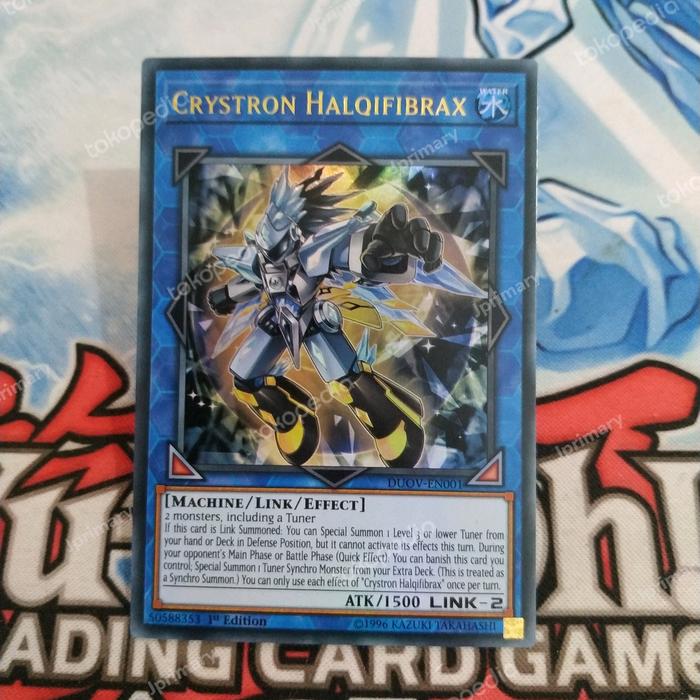 Jual yugioh crystron halqifibrax DUOV ultra rare original - Jakarta ...