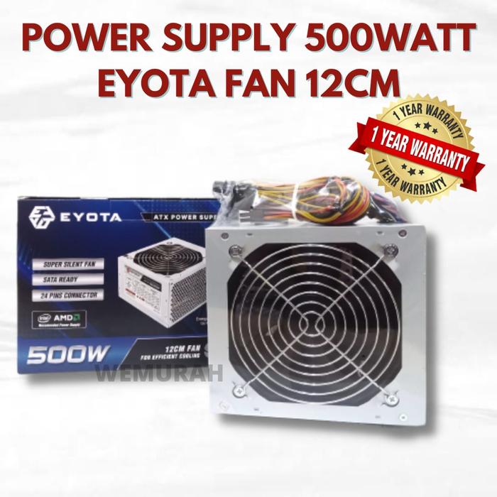 Jual Powersupply 500Watt - Power supply Fan besar 500watt - Psu ...