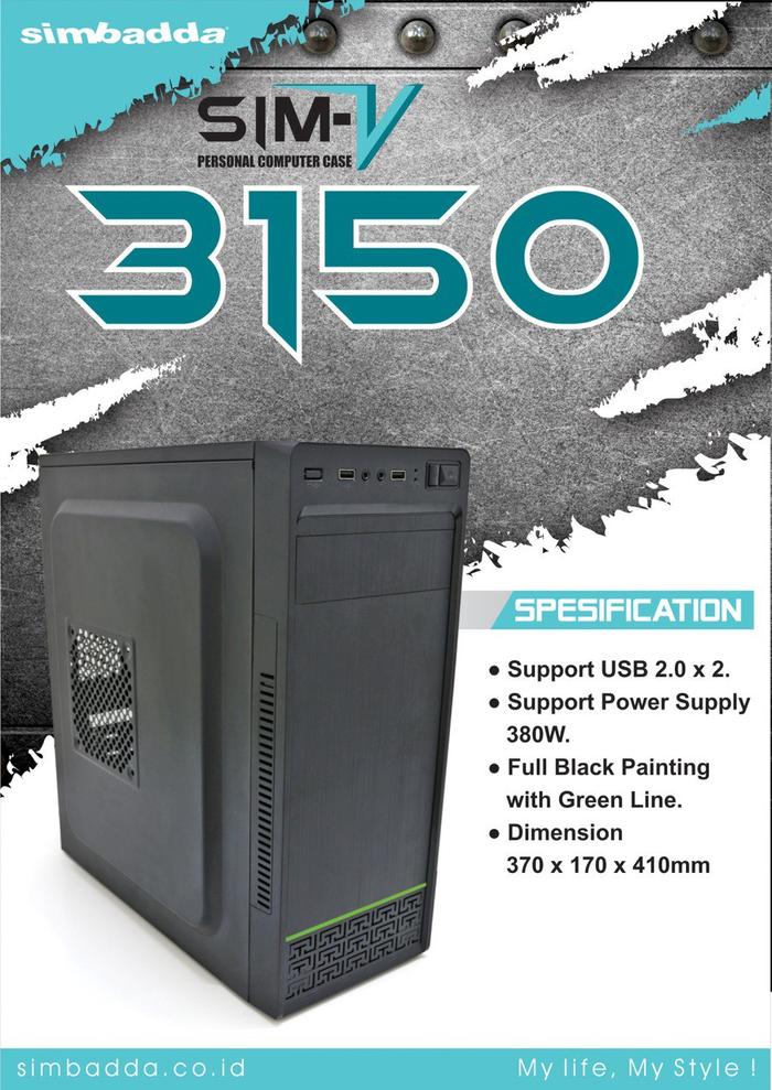 Jual CASING PC SIMBADDA SIM V3150 SIMBADDA CASING SIM-V3150 V-3150 ...