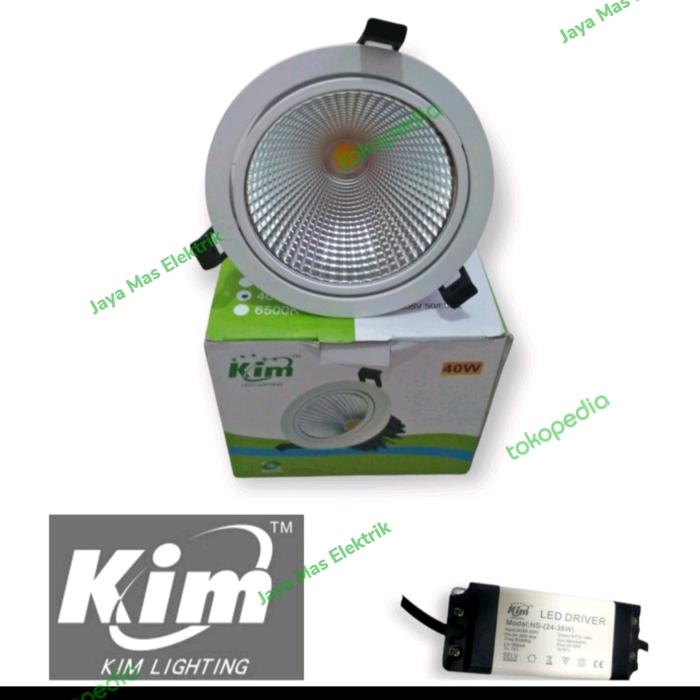 Jual KIM Downlight LED COB 40w 40 watt 40watt SpotLight Cieling Light ...