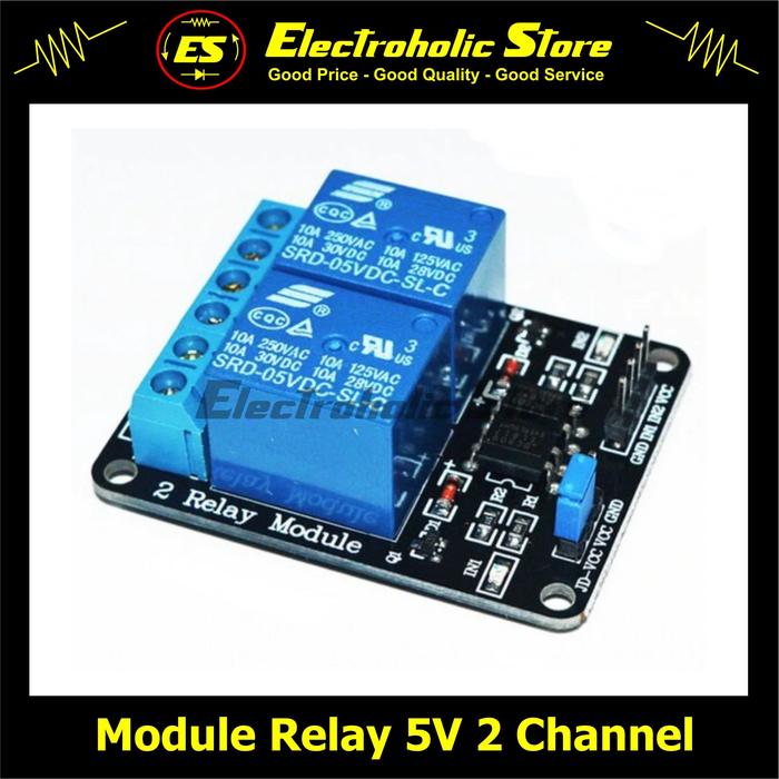 Jual Module Relay 5V 2 Channel Modul 5 Volt 2CH DC Arduino - Kota ...