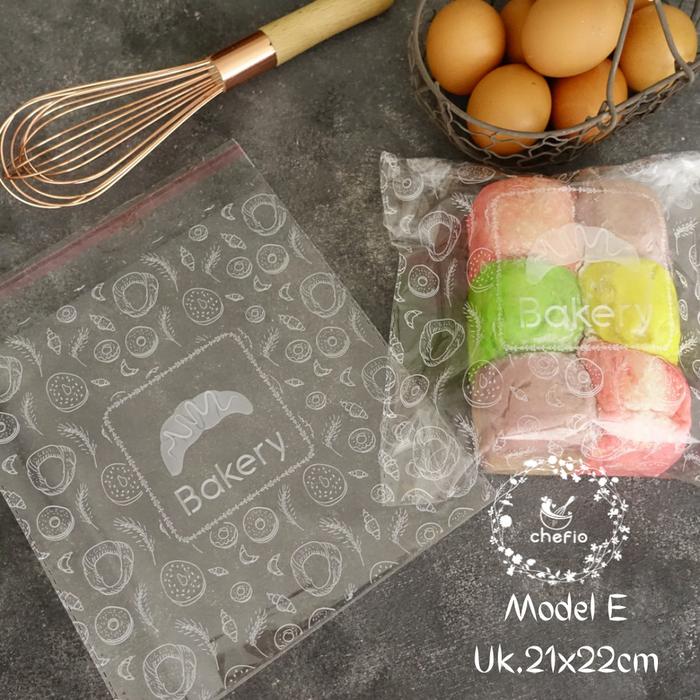 Jual Chefio Plastik Roti Motif /Plastik Kue Cake Roti Tawar Sobek Donut ...
