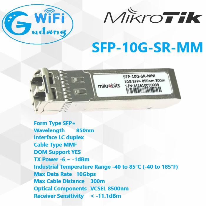 Jual MIKROTIK SFP-10G-SR-MM Mikrobits SFP Transceiver Multimode SFP+ ...
