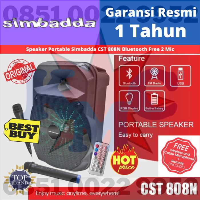 Jual Speaker Portable Simbadda CST 808N Bluetooth CST808N - Jakarta ...