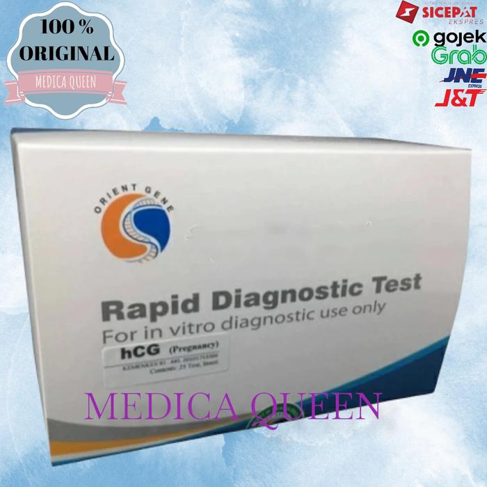 Jual Rapid Test HCG Casette Orientgene isi 25 Alat Tes Orient Gene ...