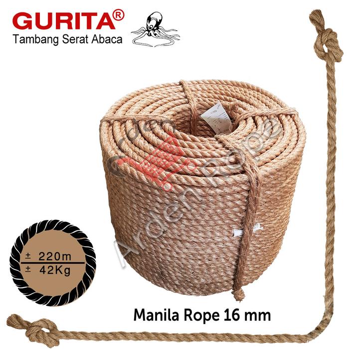Jual Tali Manila - Tali Serat Abaca - Tambang Gurita - Gurita Rope 16 ...