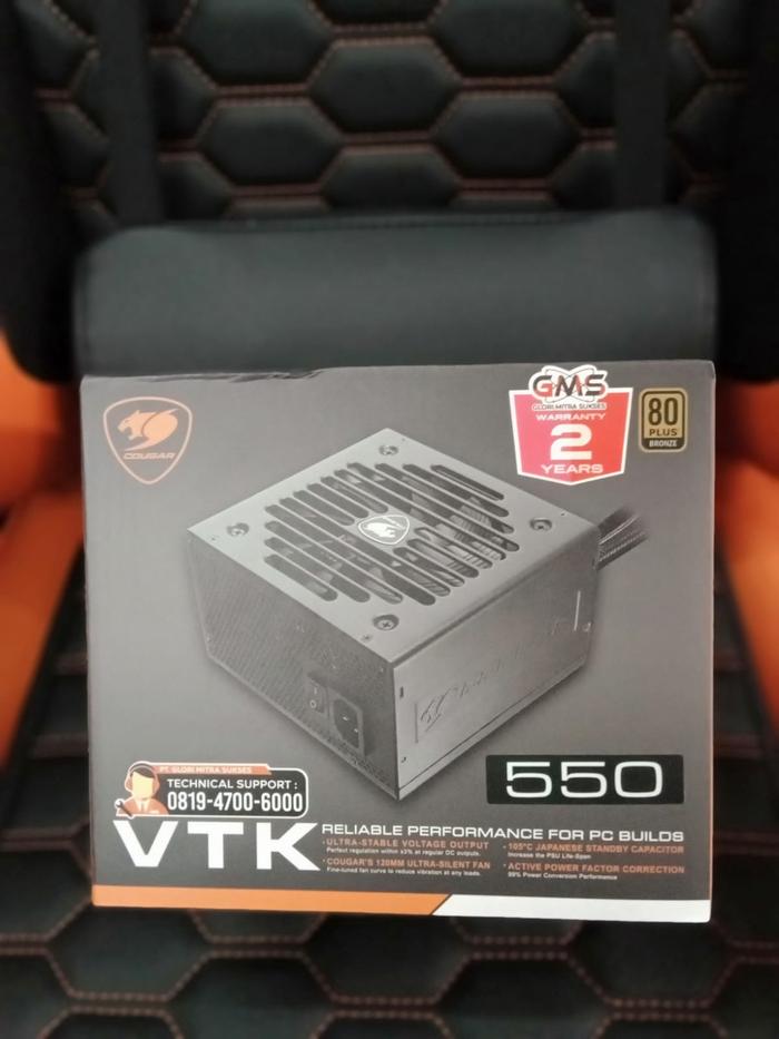 Jual PSU Cougar Vtk 550 550W 80 Plus Bronze Power Supply unit - Kota ...