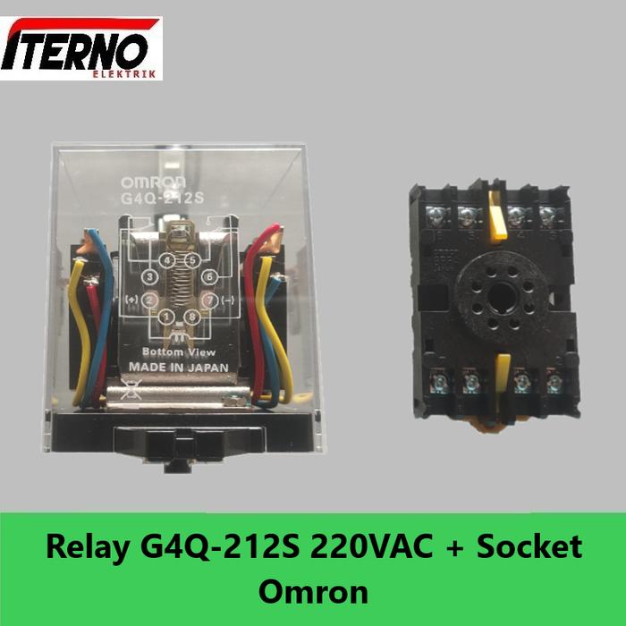 Jual Relay G4Q-212S G4Q212S 220VAC Omron - Relay+Socket - Kota ...