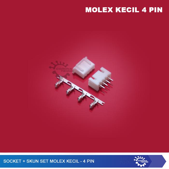 Jual Socket + Skun Set Molex Kecil - 4 Pin - Jakarta Barat - Corona ...