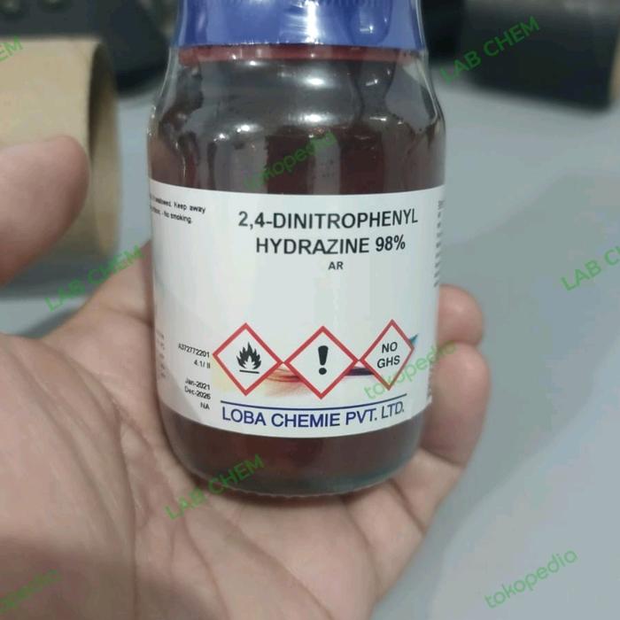 Jual 2,4-Dinitrophenyl Hydrazine 98% 100gr - Kota Depok - LAB CHEM | Tokopedia