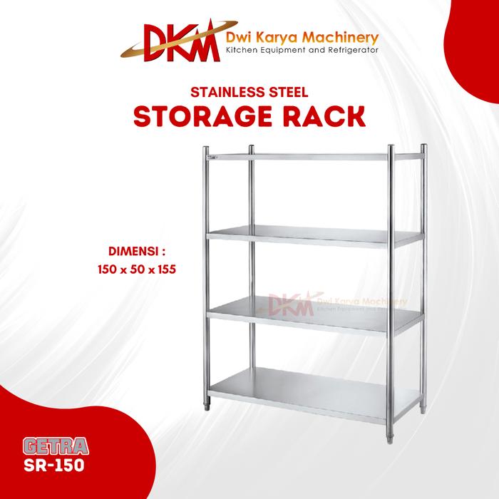 Jual Storage Rack SR-150/Rak Susun Stainless 4 Level SR 150 Getra ...