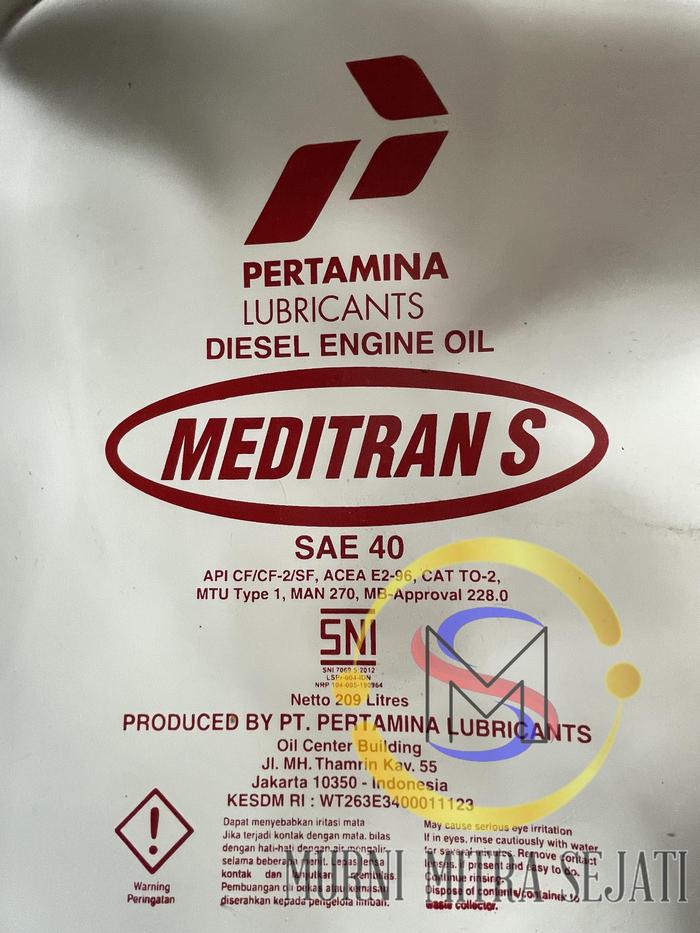 Jual Pertamina Meditran S-40 S40 SAE 40 Oli Diesel Oil Drum 209 L ...