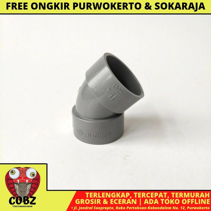 Jual 1 1/4INCH/RUCIKA D-45L Elbow Knee Keni 45 Derajat Fitting Pipa PVC Pcs - Kab. Banyumas ...