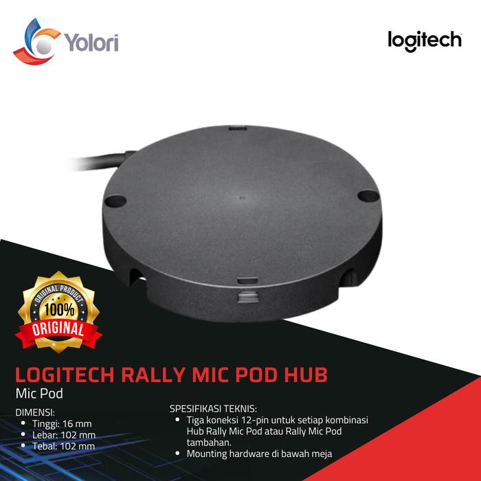 Promo Logitech Rally Mic Pod Hub - Original Garansi Resmi 2 Tahun Cicil ...