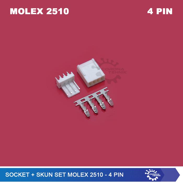 Jual Socket + Skun Set Molex 2510 - 4 Pin - Jakarta Barat - Corona ...