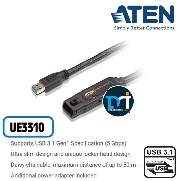 Promo Aten UE3310 - 10M USB 3.2 Gen1 Extender with Power Adaptor Cicil ...