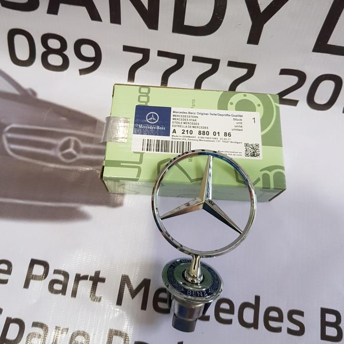 Jual LOGO EMBLEM MERCEDES BENZ KAP MESIN BERDIRI A2108800186 ORIGINAL ...