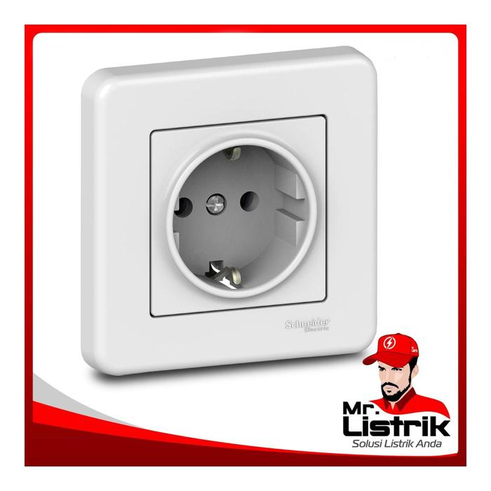Jual Schneider Electric Leona Stop Kontak - 1 Gang Schuko - LNA2900121 ...