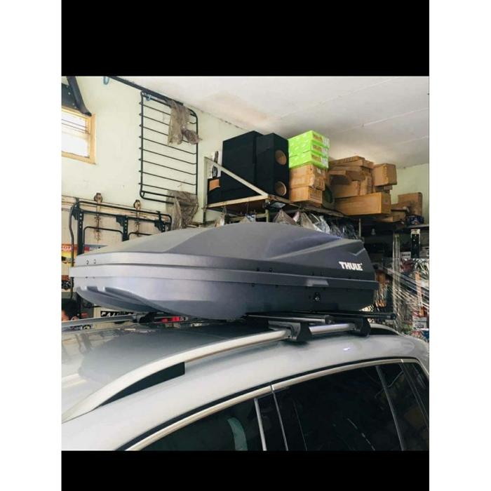 Jual Roof box model Thule+Kaki Rack Black Hitam Bagasi Atas Mobil ...