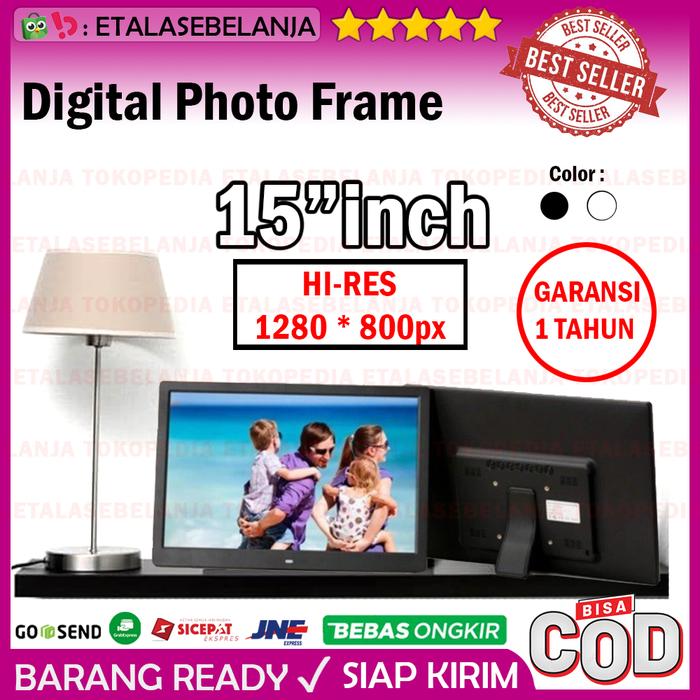 Jual DIGITAL PHOTO FRAME 15 INCH - HIGH RESOLUTION - FULL HD MULTI ...