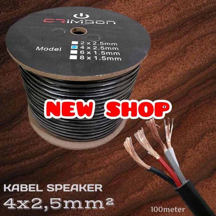 Jual kabel speaker crimson isi 4x2,5 MM harga persatu meter/permeter ...